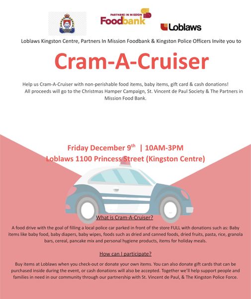 Cram-A-Crusier Loblaws Kingston Centre | Partners in Mission Foodbank